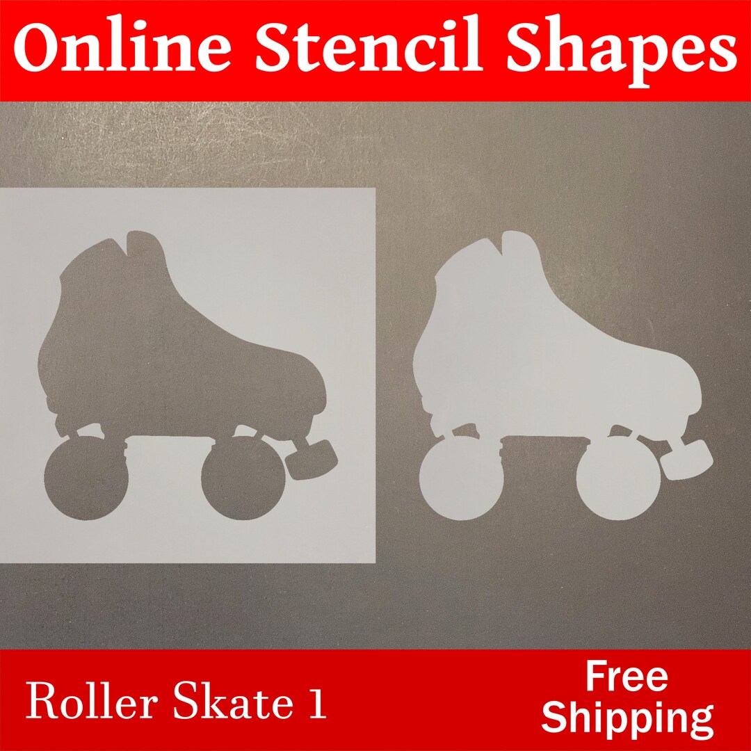Reusable Roller Skate 1 Mylar Stencil Plastic Art Template - Etsy