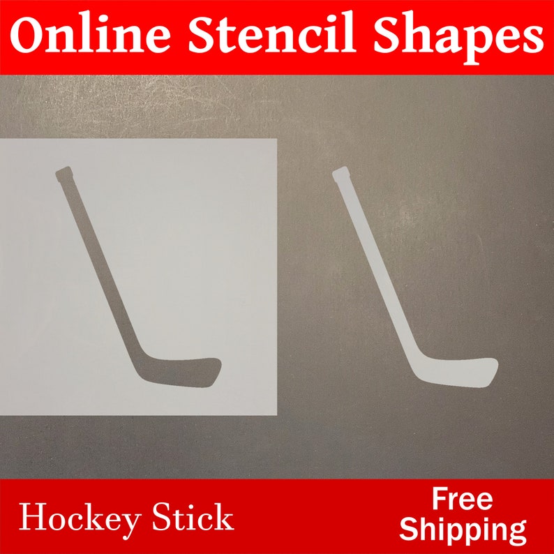 Reusable Hockey Stick Mylar Stencil Plastic Art Template - Etsy