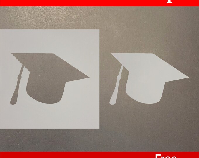 2023 Grad Cap Stencil REUSABLE, DURABLE, WASHABLE Craft Stencil Use for ...