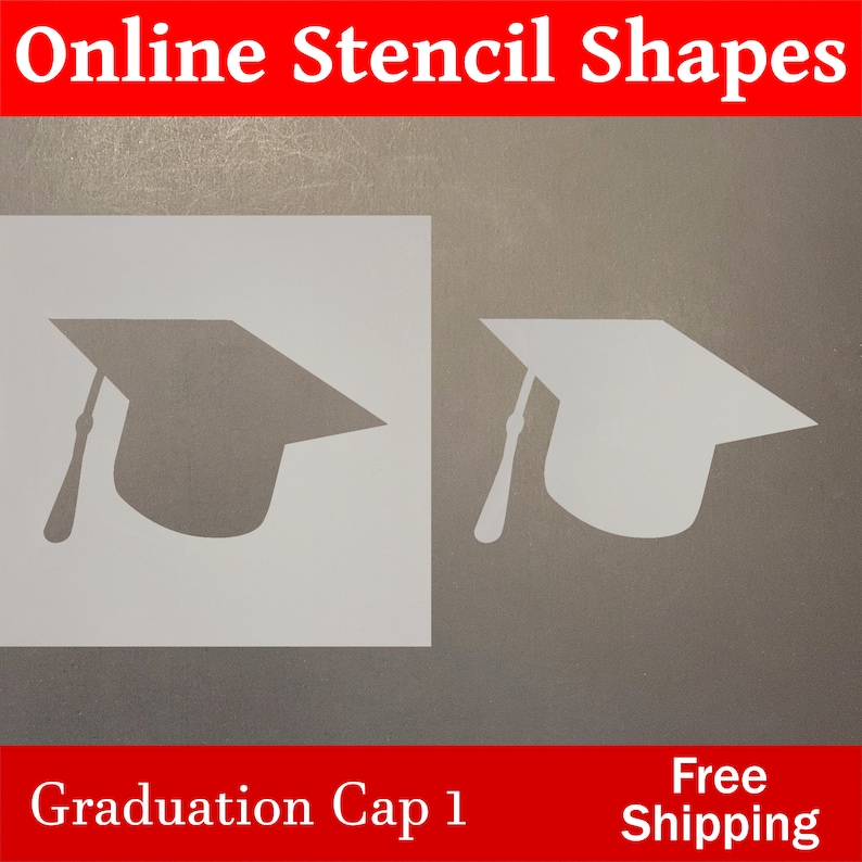 Reusable Graduation Cap 1 Mylar Stencil Plastic Art Template - Etsy