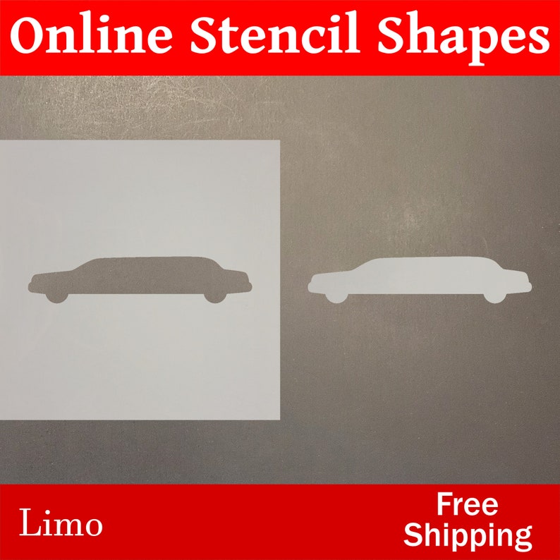 Reusable Limo Mylar Stencil Plastic Art Template - Etsy