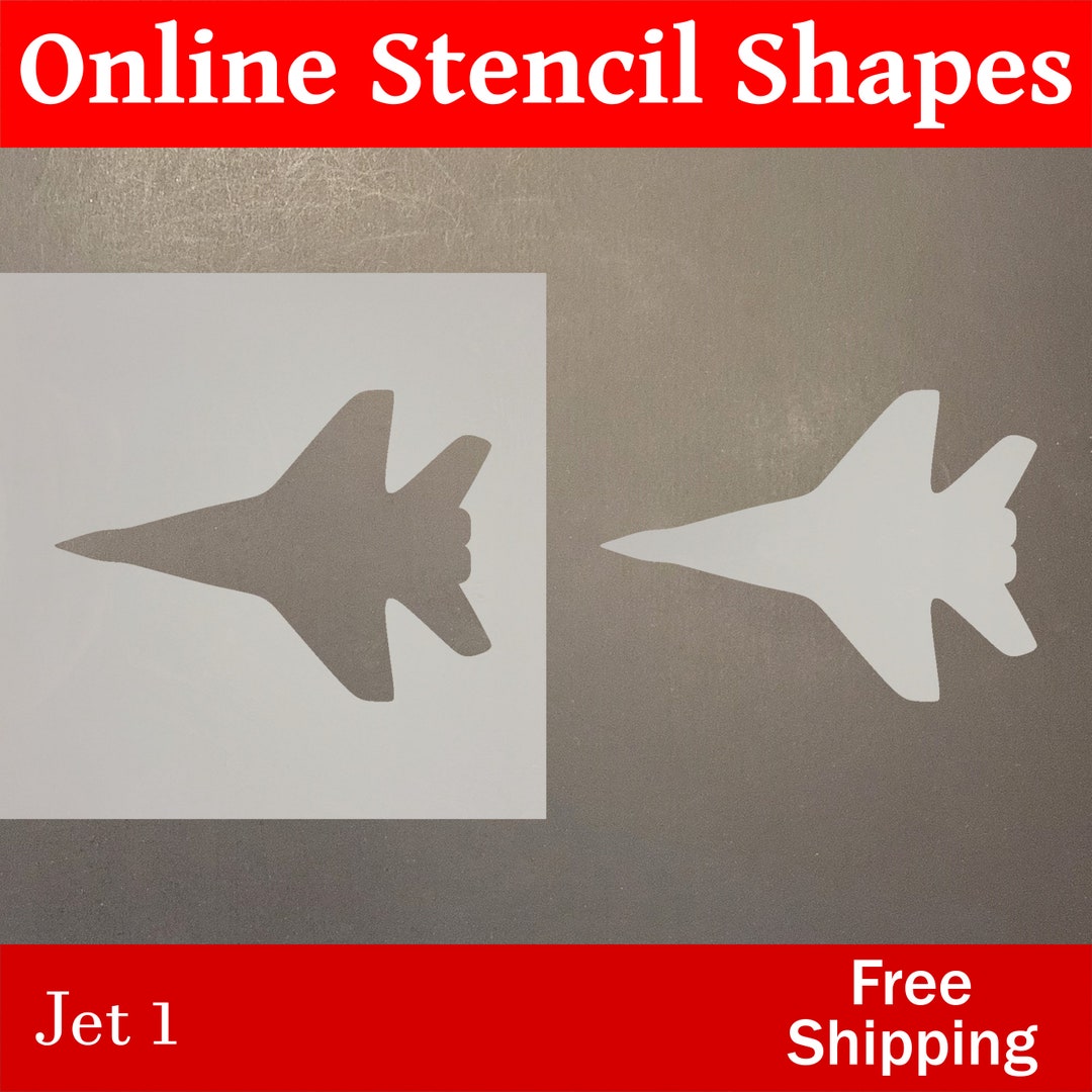 Reusable Jet 1 Mylar Stencil Plastic Art Template - Etsy