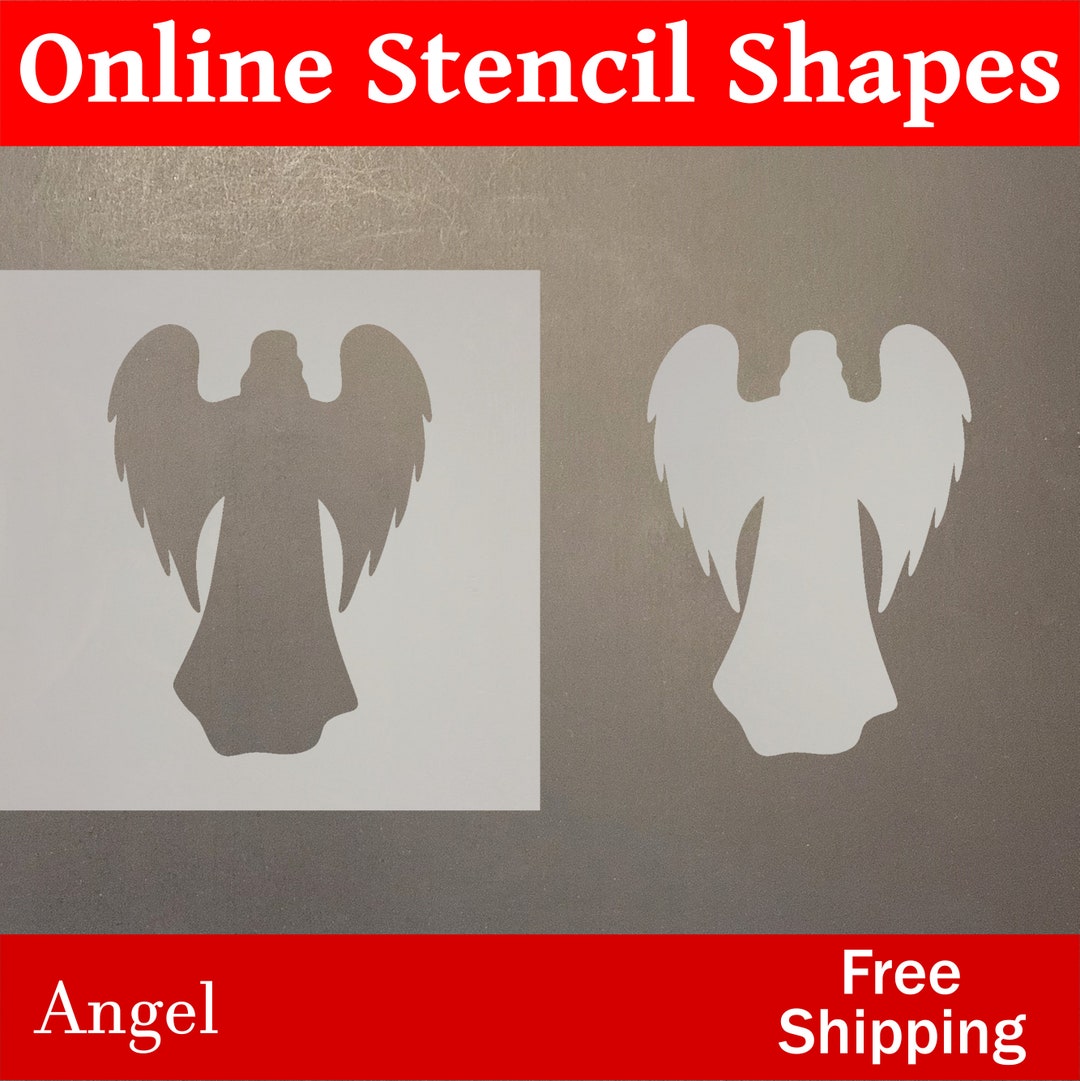 Reusable Angel Mylar Stencil Plastic Art Template - Etsy