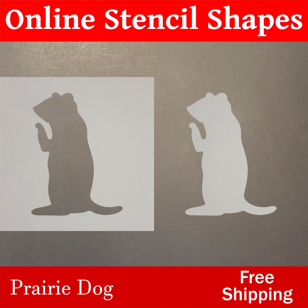 Reusable Prairie Dog Mylar Stencil Plastic Art Template - Etsy