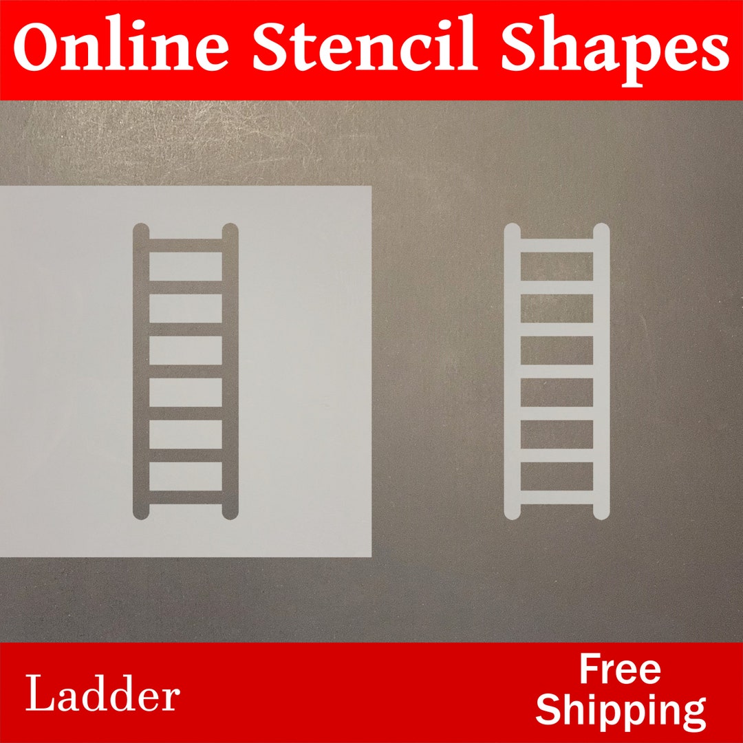 Reusable Ladder Mylar Stencil Plastic Art Template - Etsy
