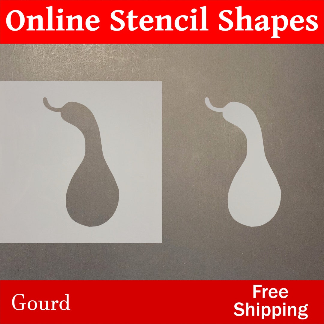 Reusable Gourd Mylar Stencil Plastic Art Template - Etsy