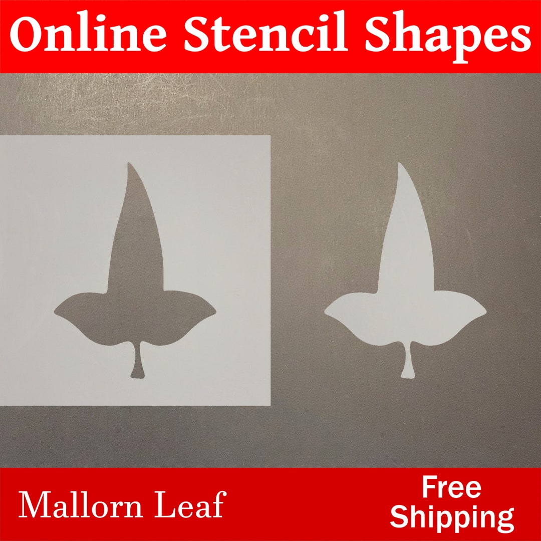 Reusable Mallorn Leaf Mylar Stencil Plastic Art Template - Etsy