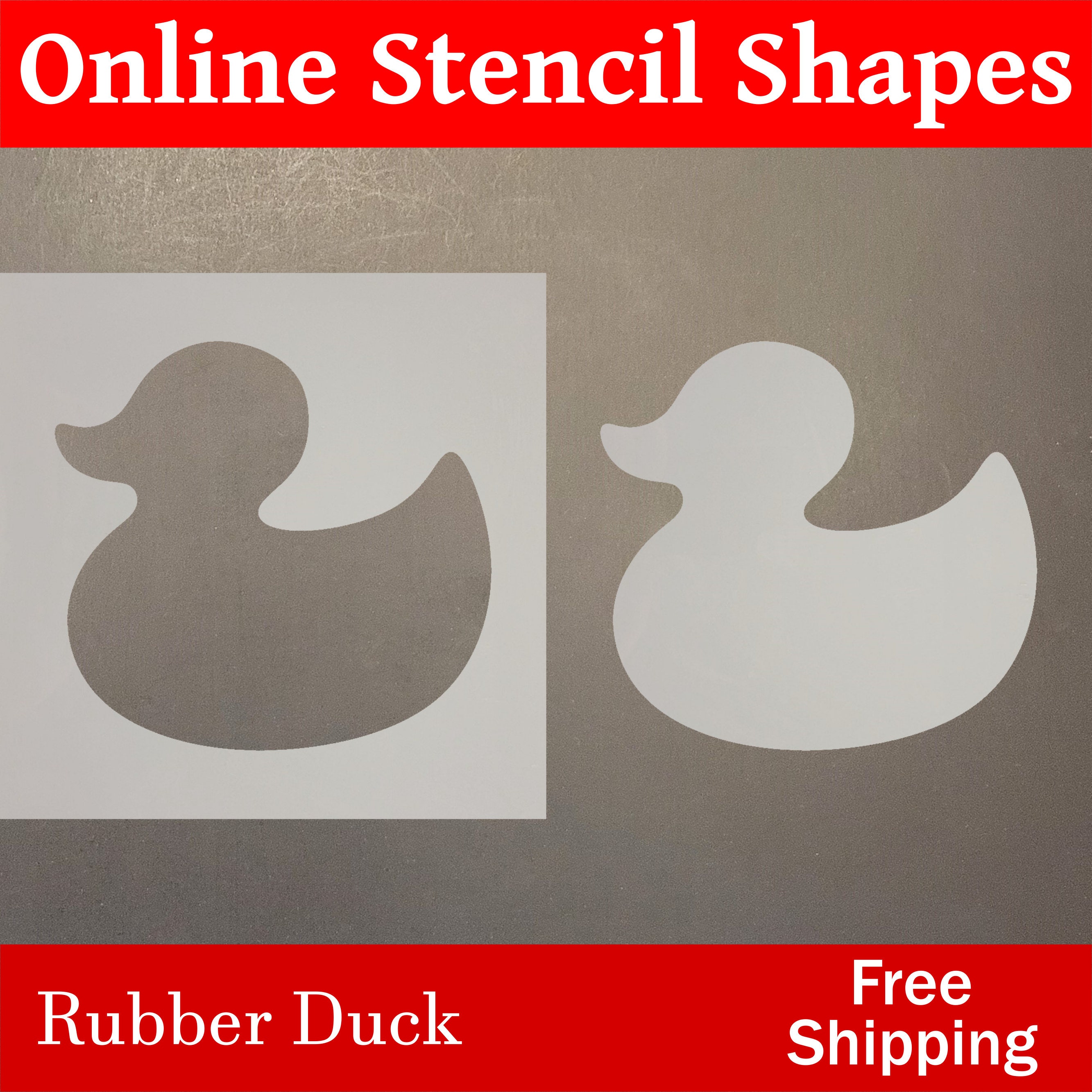 Reusable Rubber Duck Mylar Stencil Plastic Art Template - Etsy