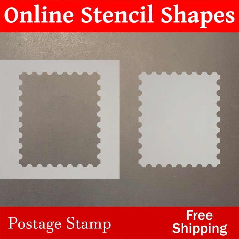 Reusable Postage Stamp Mylar Stencil Plastic Art Template - Etsy