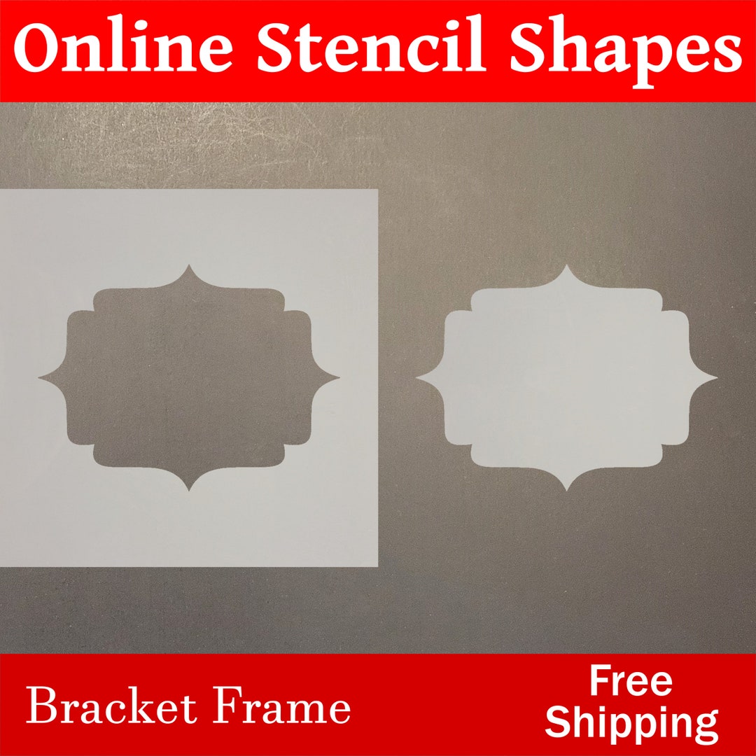 Reusable Bracket Frame Mylar Stencil Plastic Art Template - Etsy