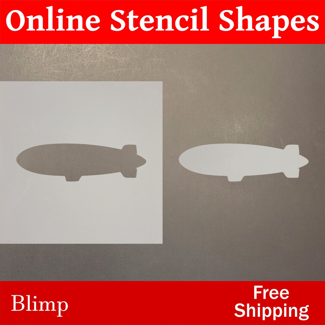 Reusable Blimp Mylar Stencil Plastic Art Template - Etsy