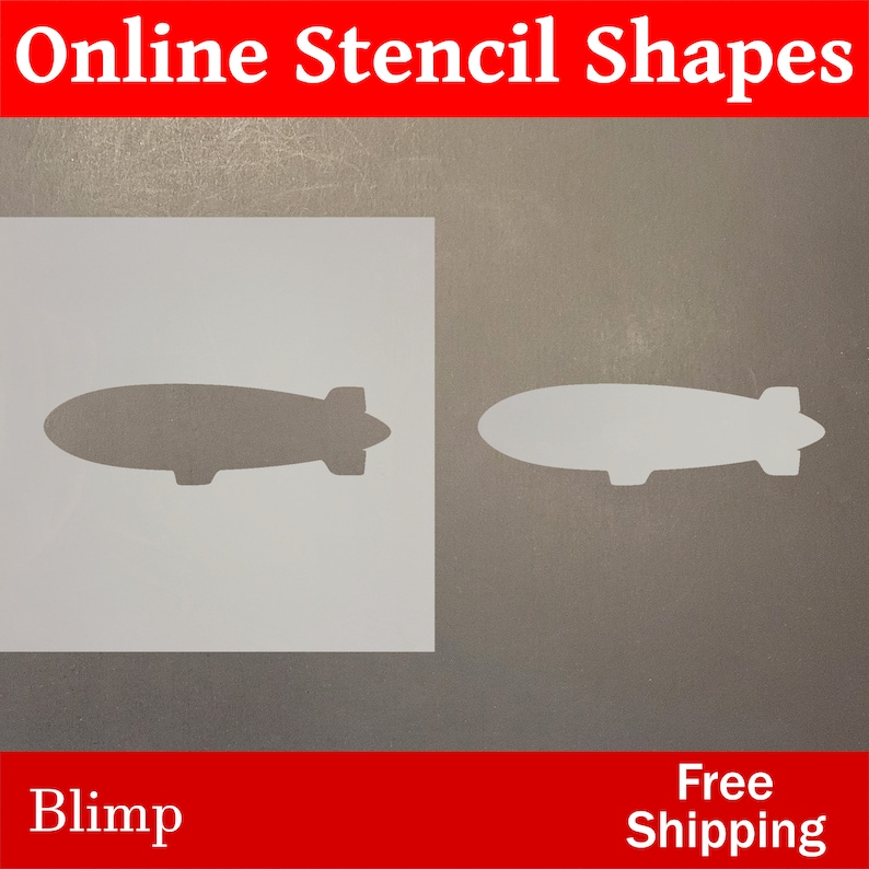 Reusable Blimp Mylar Stencil Plastic Art Template - Etsy
