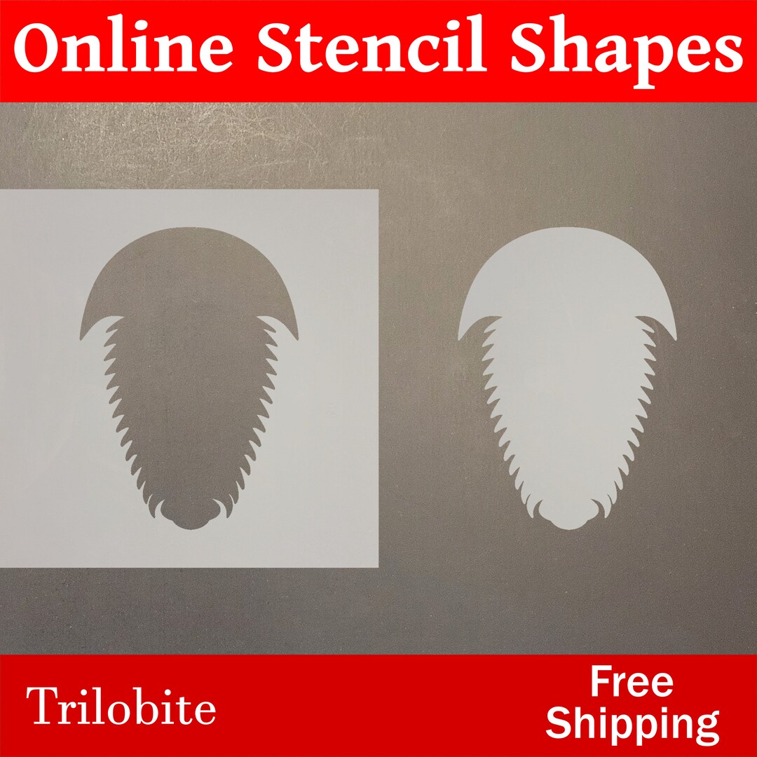 Reusable Trilobite Mylar Stencil Plastic Art Template - Etsy