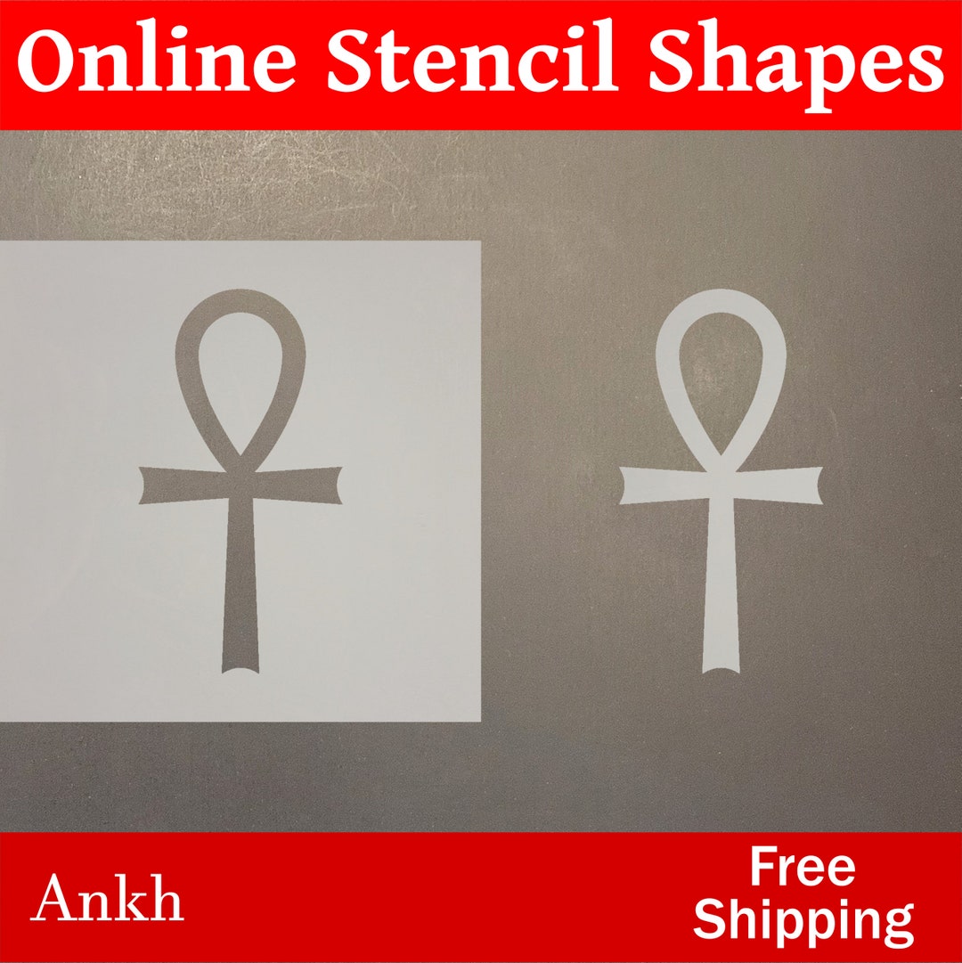 Reusable Ankh Mylar Stencil Plastic Art Template - Etsy