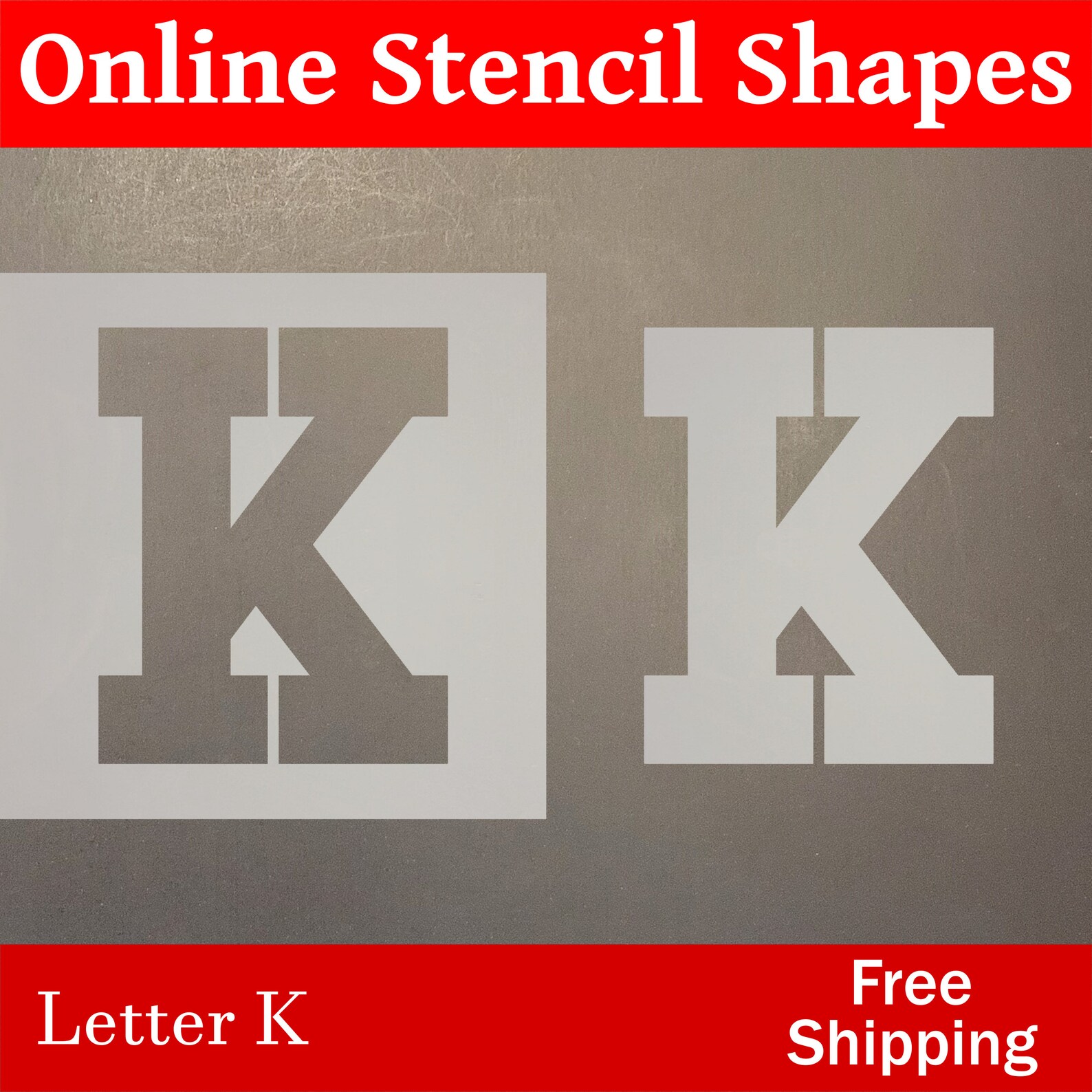 Reusable Letter K Mylar Stencil Plastic Art Template - Etsy