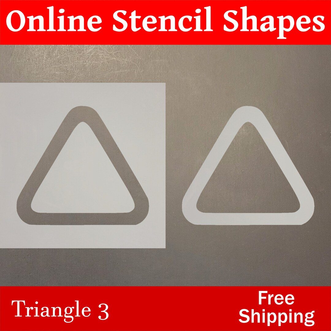 Reusable Triangle 3 Mylar Stencil Plastic Art Template - Etsy