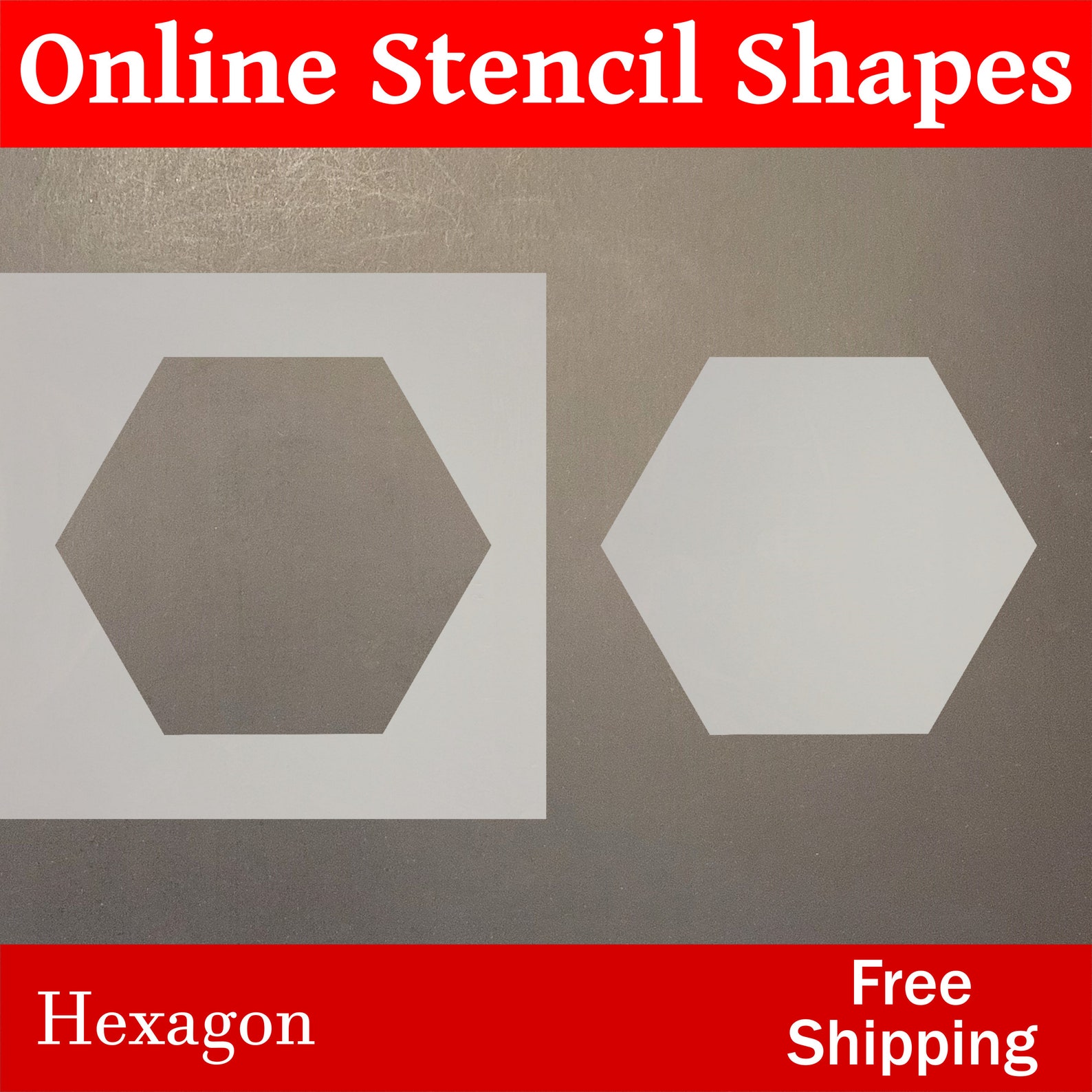 Reusable Hexagon Mylar Stencil Plastic Art Template - Etsy