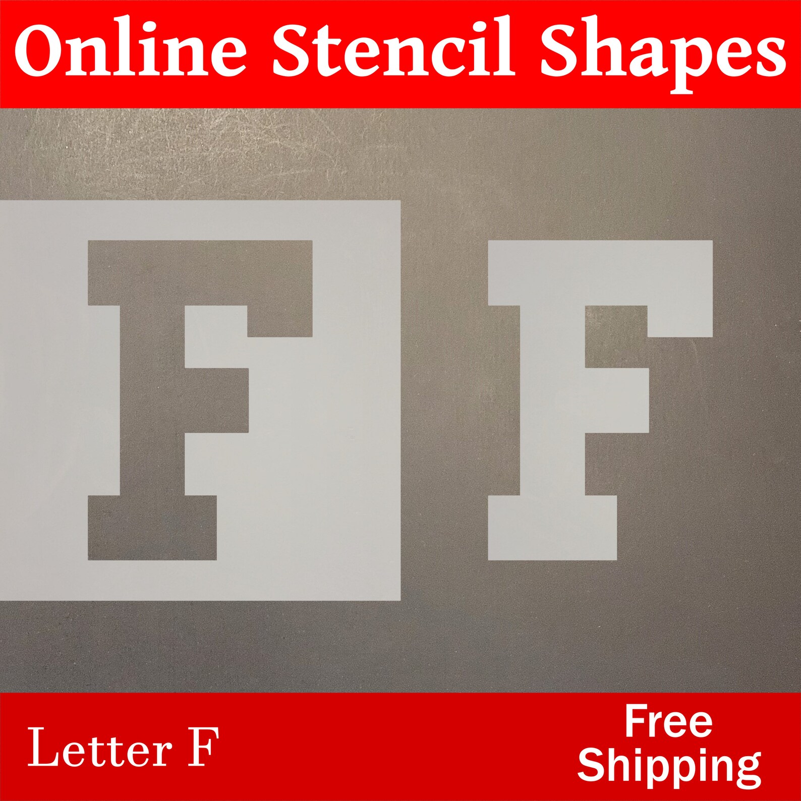 Reusable Letter F Mylar Stencil Plastic Art Template - Etsy