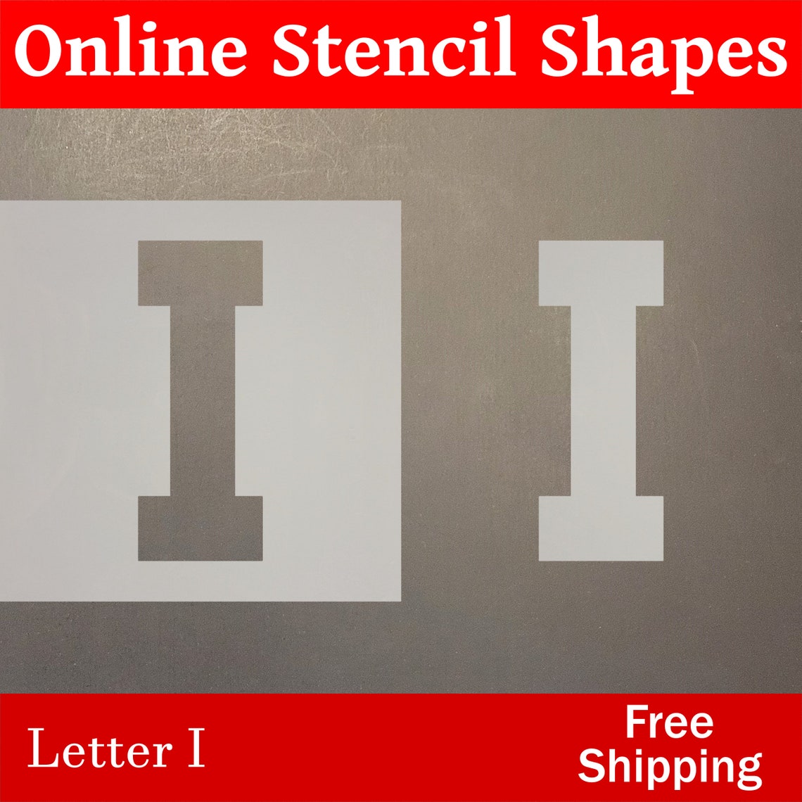 Reusable Letter I Mylar Stencil Plastic Art Template - Etsy