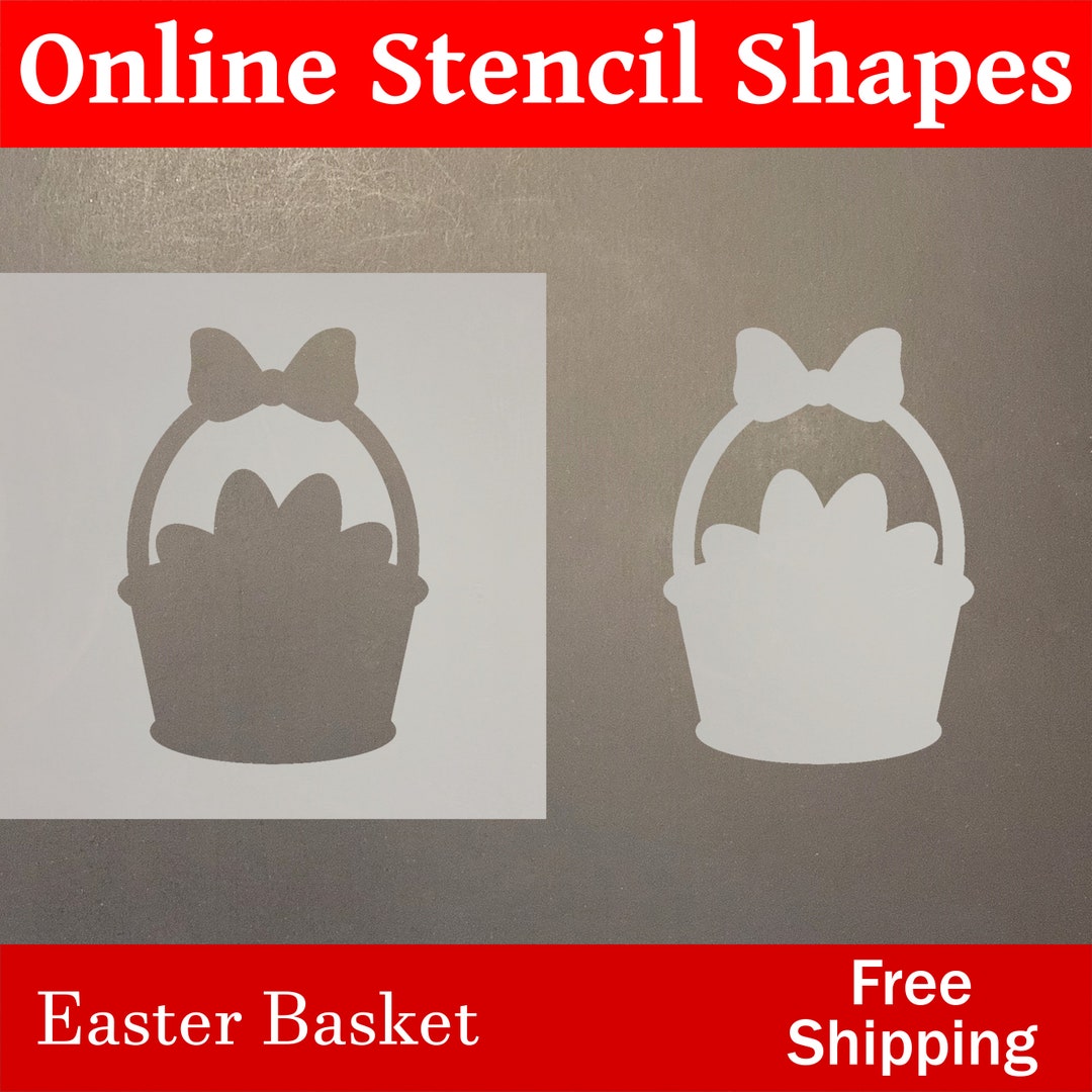 Reusable Easter Basket Mylar Stencil Plastic Art Template - Etsy