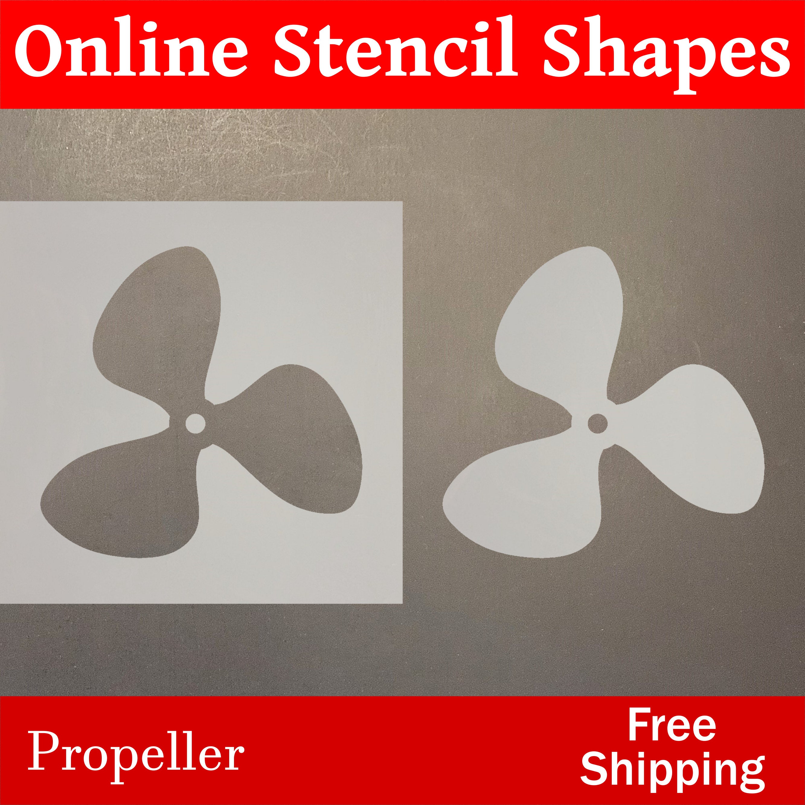 Reusable Propeller Mylar Stencil Plastic Art Template - Etsy
