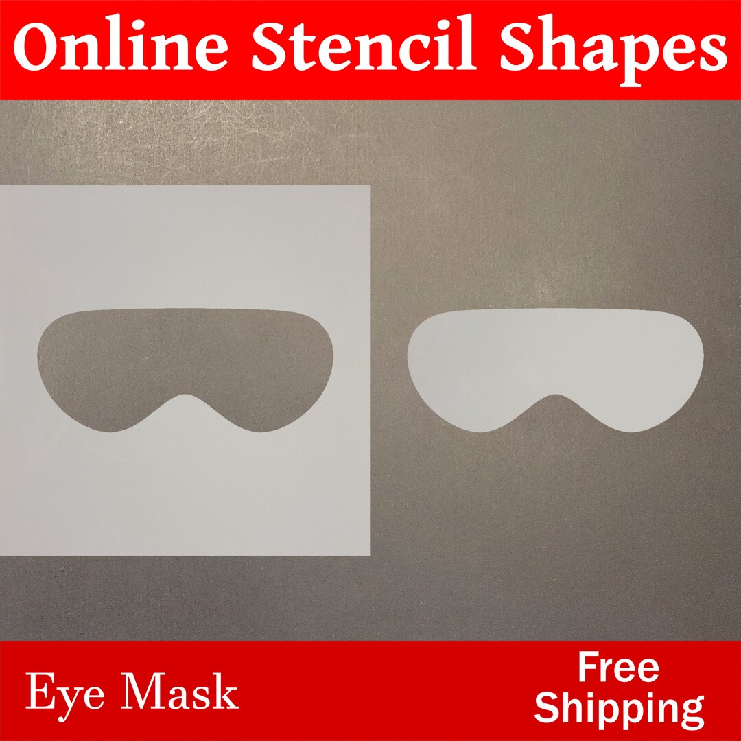 Reusable Eye Mask Mylar Stencil Plastic Art Template - Etsy