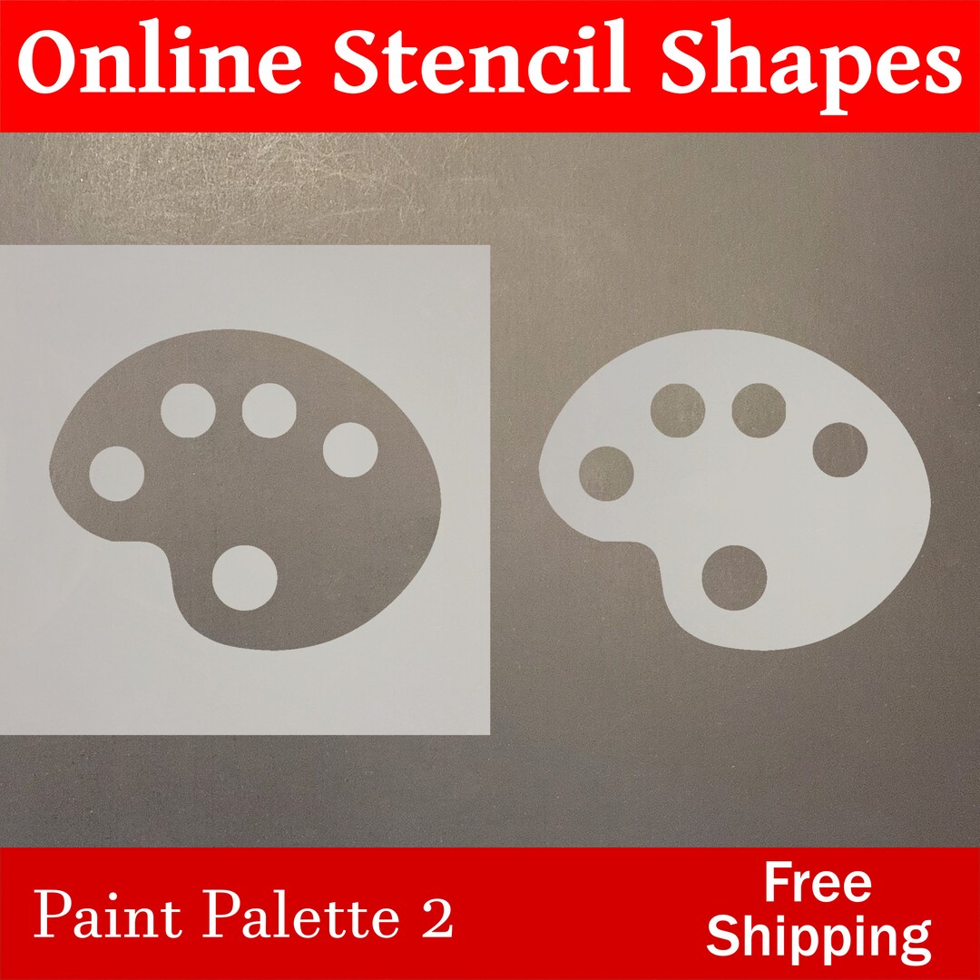 Reusable Paint Palette 2 Mylar Stencil Plastic Art Template - Etsy