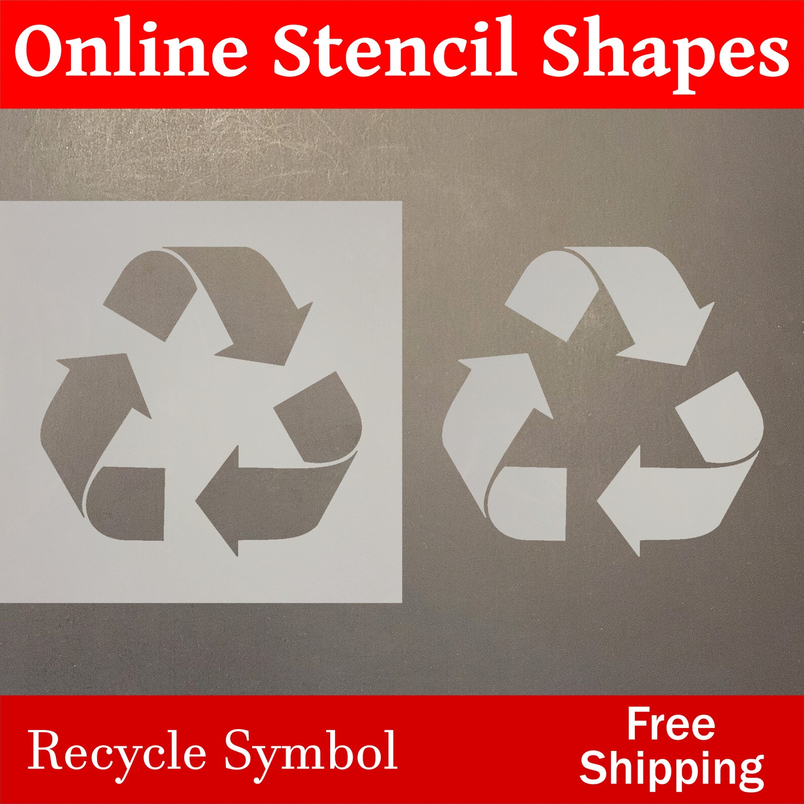 Reusable Recycle Symbol Mylar Stencil Plastic Art Template - Etsy