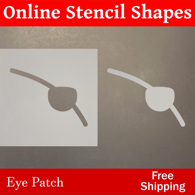 Reusable Eye Patch Mylar Stencil Plastic Art Template - Etsy
