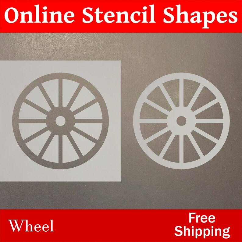 Reusable Wheel Mylar Stencil Plastic Art Template - Etsy