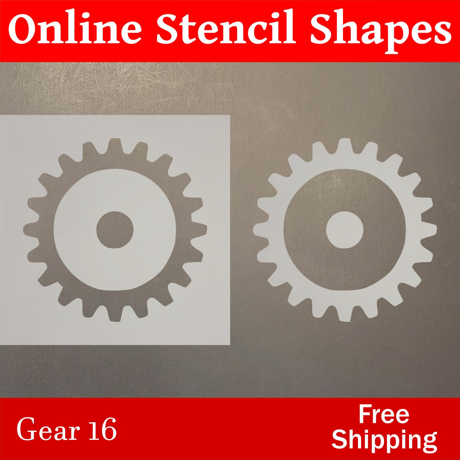 Reusable Gear 7 Mylar Stencil Plastic Art Template - Etsy