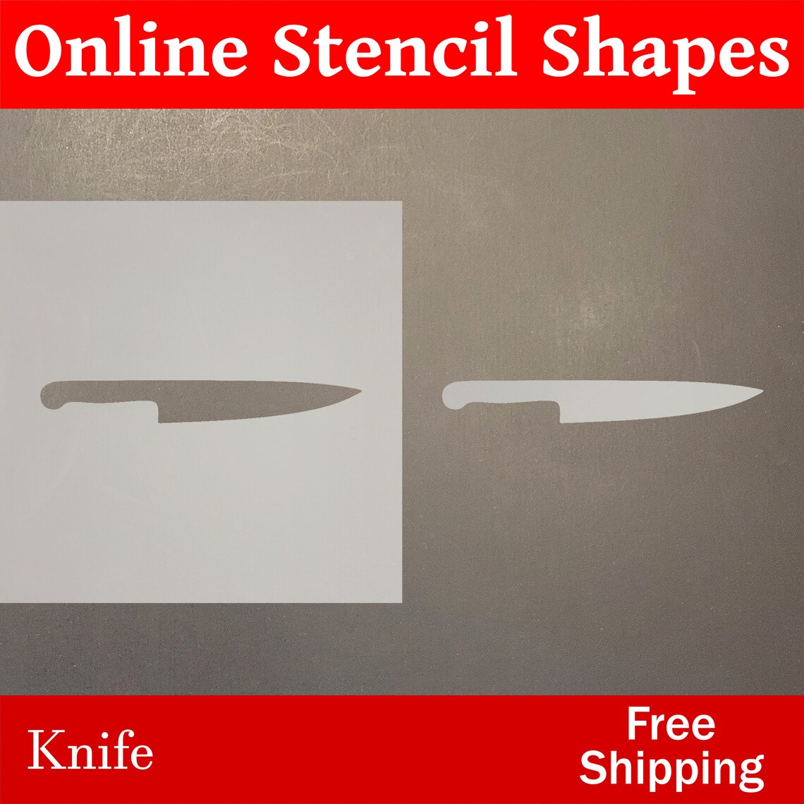 Reusable Knife Mylar Stencil Plastic Art Template - Etsy