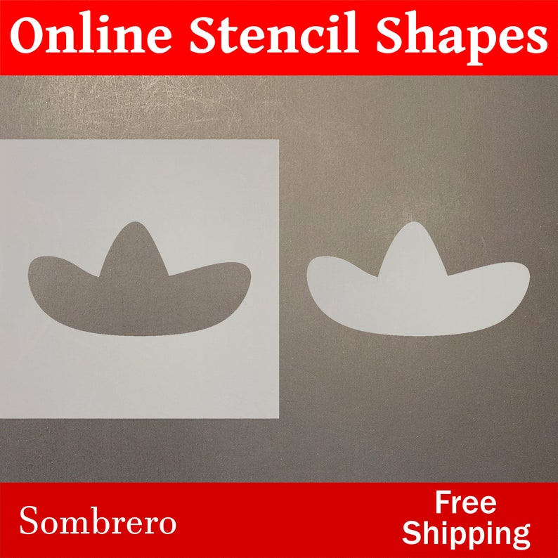 Reusable Sombrero Mylar Stencil Plastic Art Template - Etsy