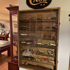 24x36 4” Custom Shadow Box With Lid, 5 Shelves, Wood Backing, Tempered ...