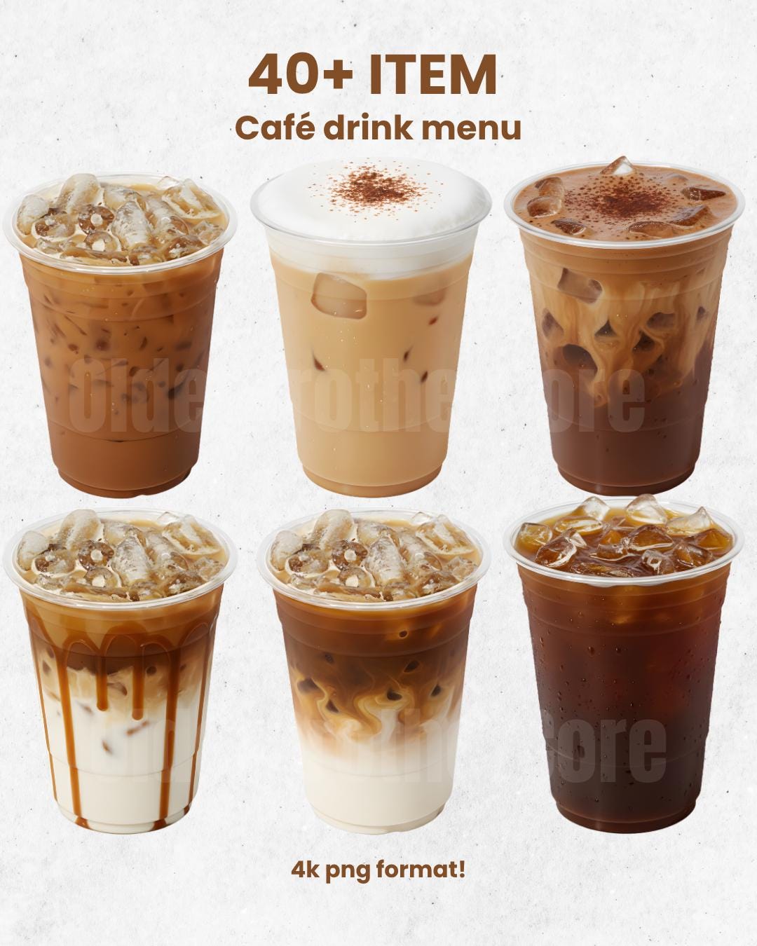 Café Drink PNG Pack – 40+ Items (4K) - Etsy