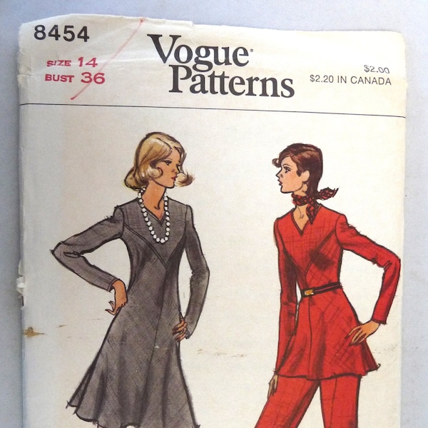 70s Vintage Vogue Sewing Pattern - Etsy