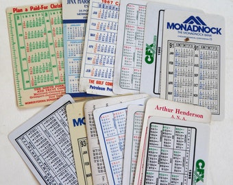 Pocket Calendars 90s - Etsy