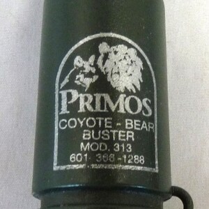 Vintage Primos Hunting Game Call Coyote Bear Buster Mod. 313 Sporting ...