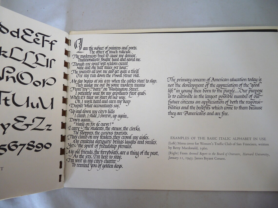 Calligraphy Art Lettering Broad Pen Byron Macdonald Book How to Art ...