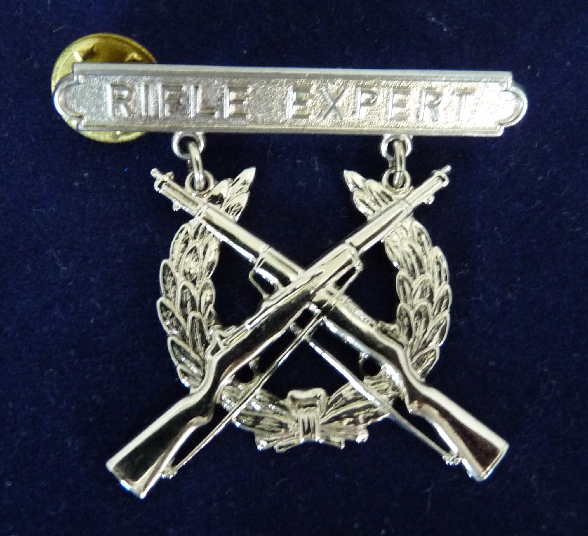 Vintage USMC Marine Sterling Silver Rifle Expert Pin US - Etsy