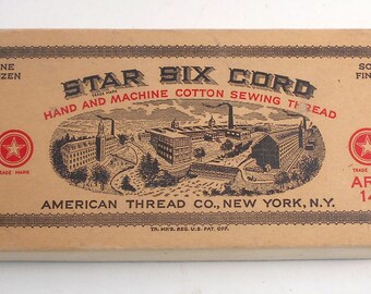 Vintage Thread Box - Etsy