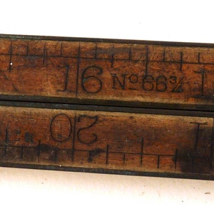 Stanley No. 66 3/4 Boxwood 36 Inch Brass Folding Ruler Antiqaue Vintage ...
