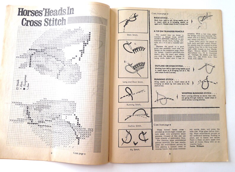 4 Blue Ribbon Patterns Vintage Books Easy Toys Pillow Embroidery 1970 ...