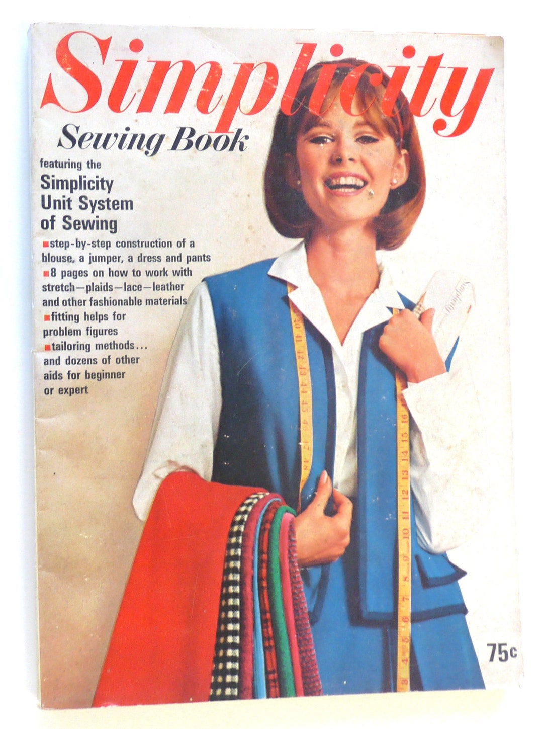 Simplicity Vintage Sewing Book Unit System 1965 How to Home Schooling ...