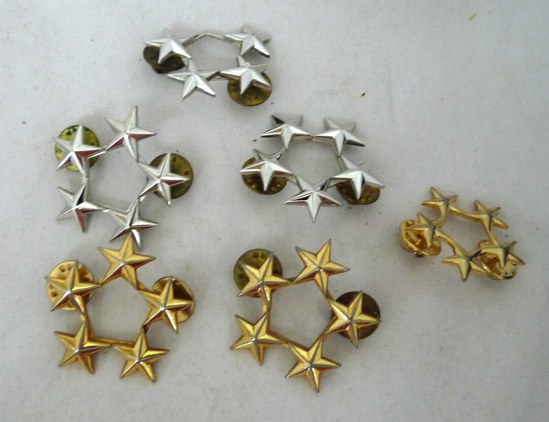 6 USMC Marine Star Pins Uniform Vintage - Etsy