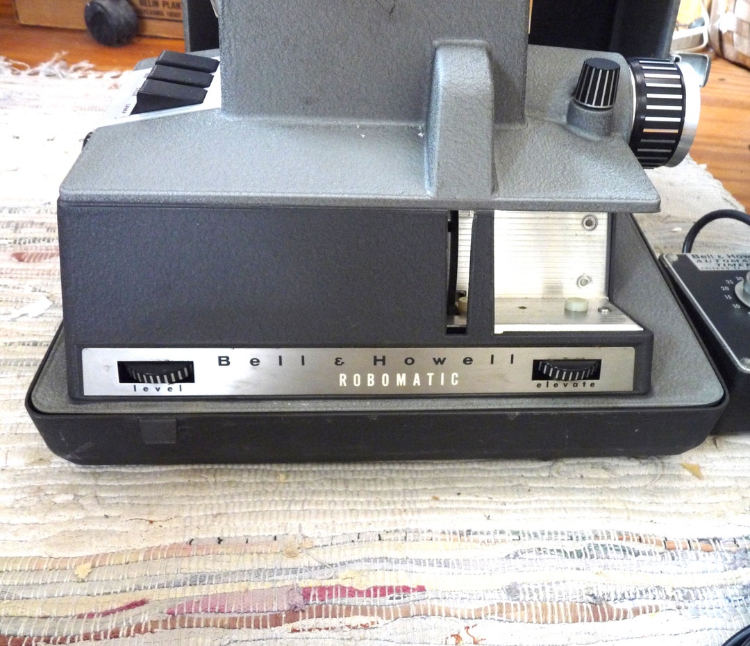 Bell & Howell Robomatic Vintage Slide Projector Tray Timer Works - Etsy