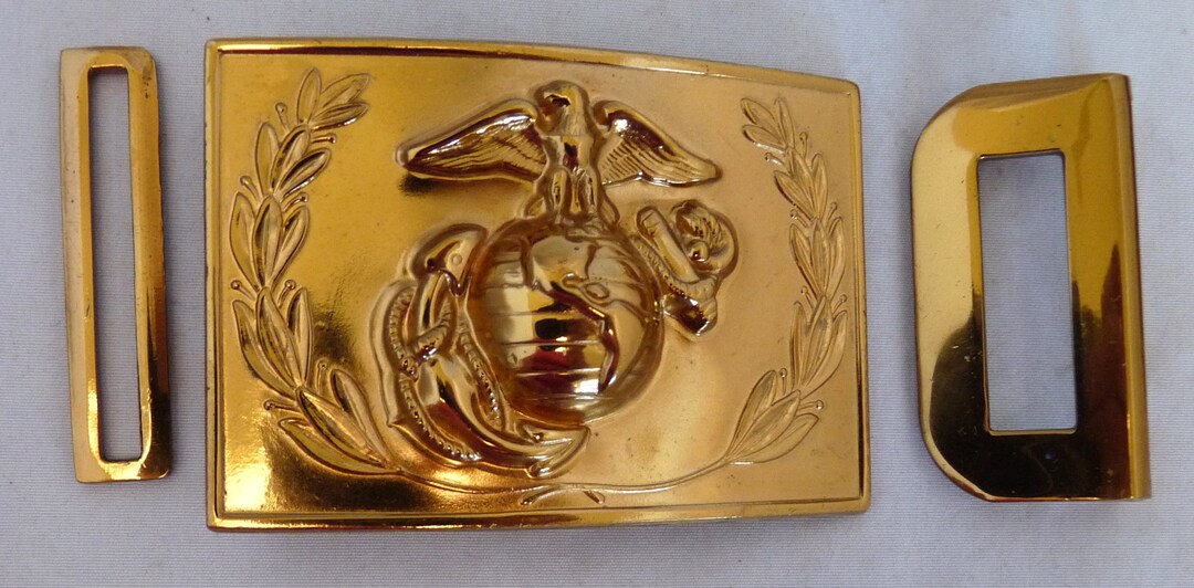 USMC Brass Belt Buckle Marine Uniform US Military - Etsy