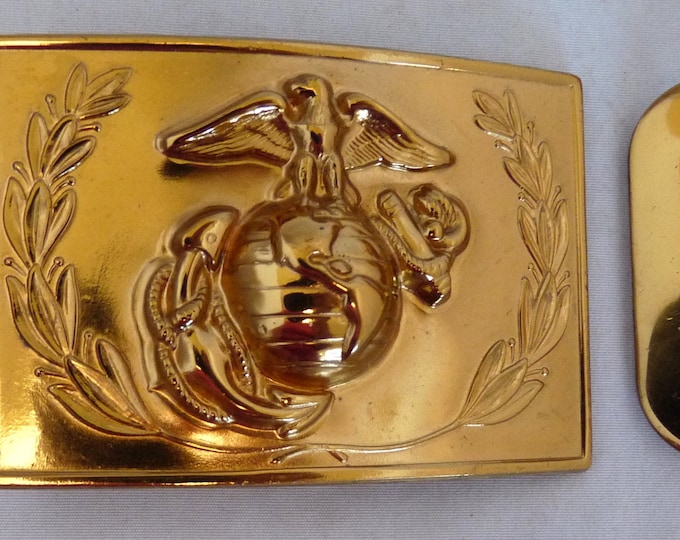 USMC Brass Belt Buckle Marine Uniform US Military - Etsy