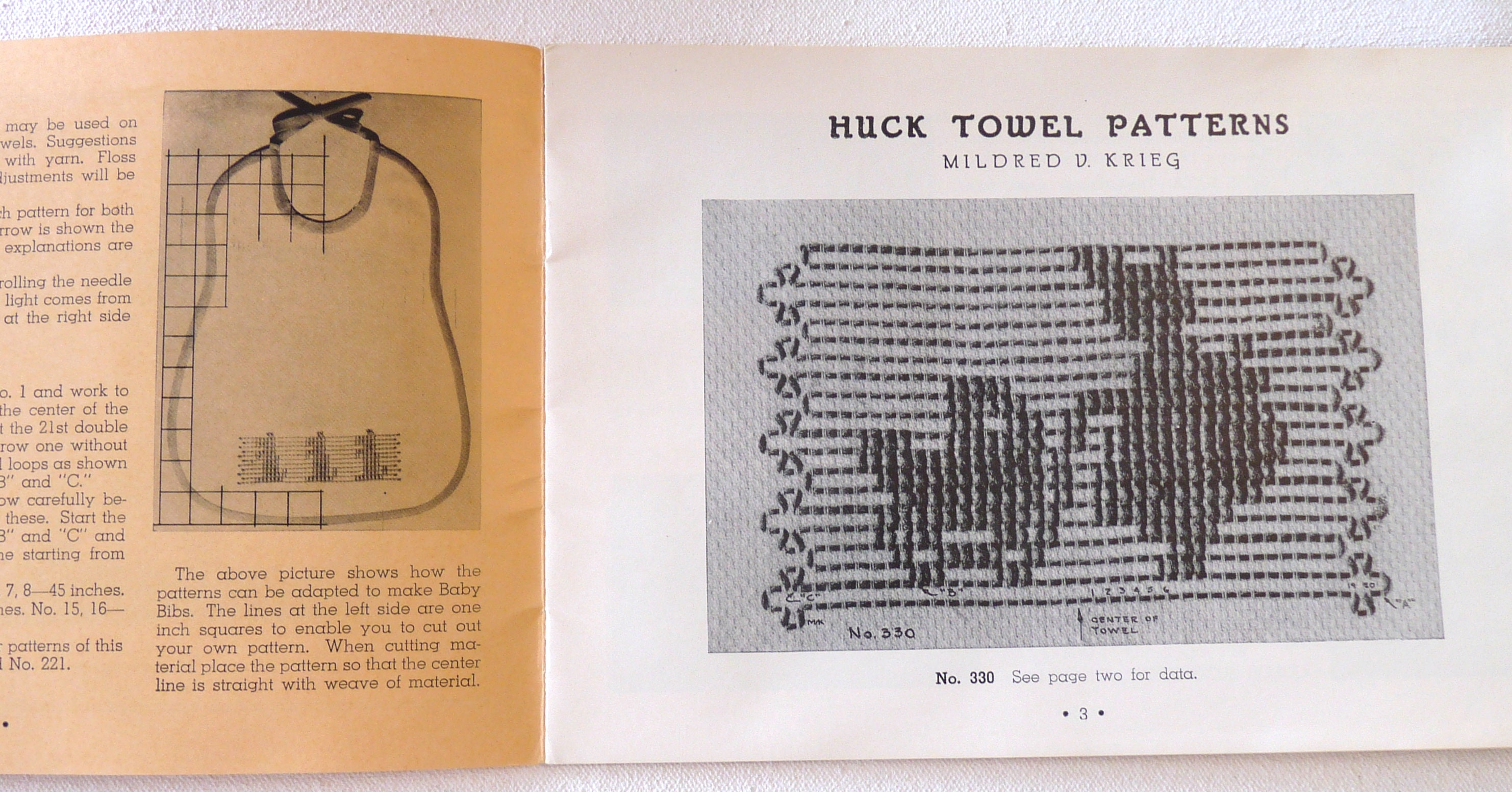 2 Huck Towel Embroidery Pattern Books King 1940 1950 Home Arts Crafts ...