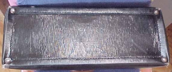 Antique Victorian ladies valise purse patent leather … - Gem